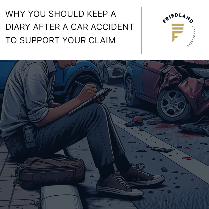 Why you should keep a diary after a car accident to support your claim ...